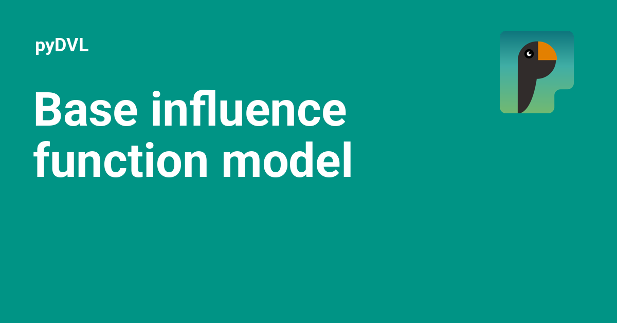Base influence function model - pyDVL