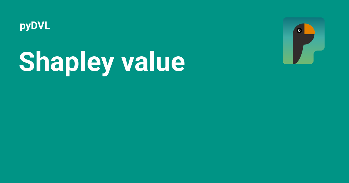 Shapley value - pyDVL